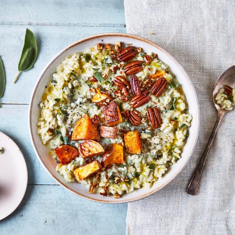 Sweet Potato, Blue Cheese & Pecan Risotto (GF) – Jen's Food Blog