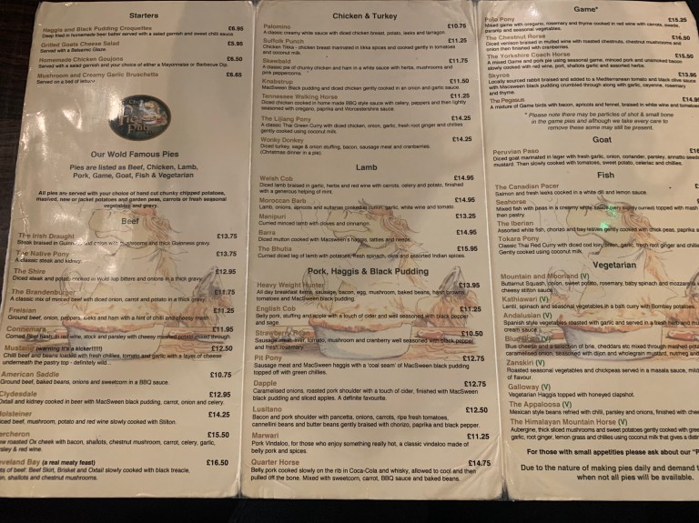 The Piebald Inn, Hunmanby – Jen's Food Blog